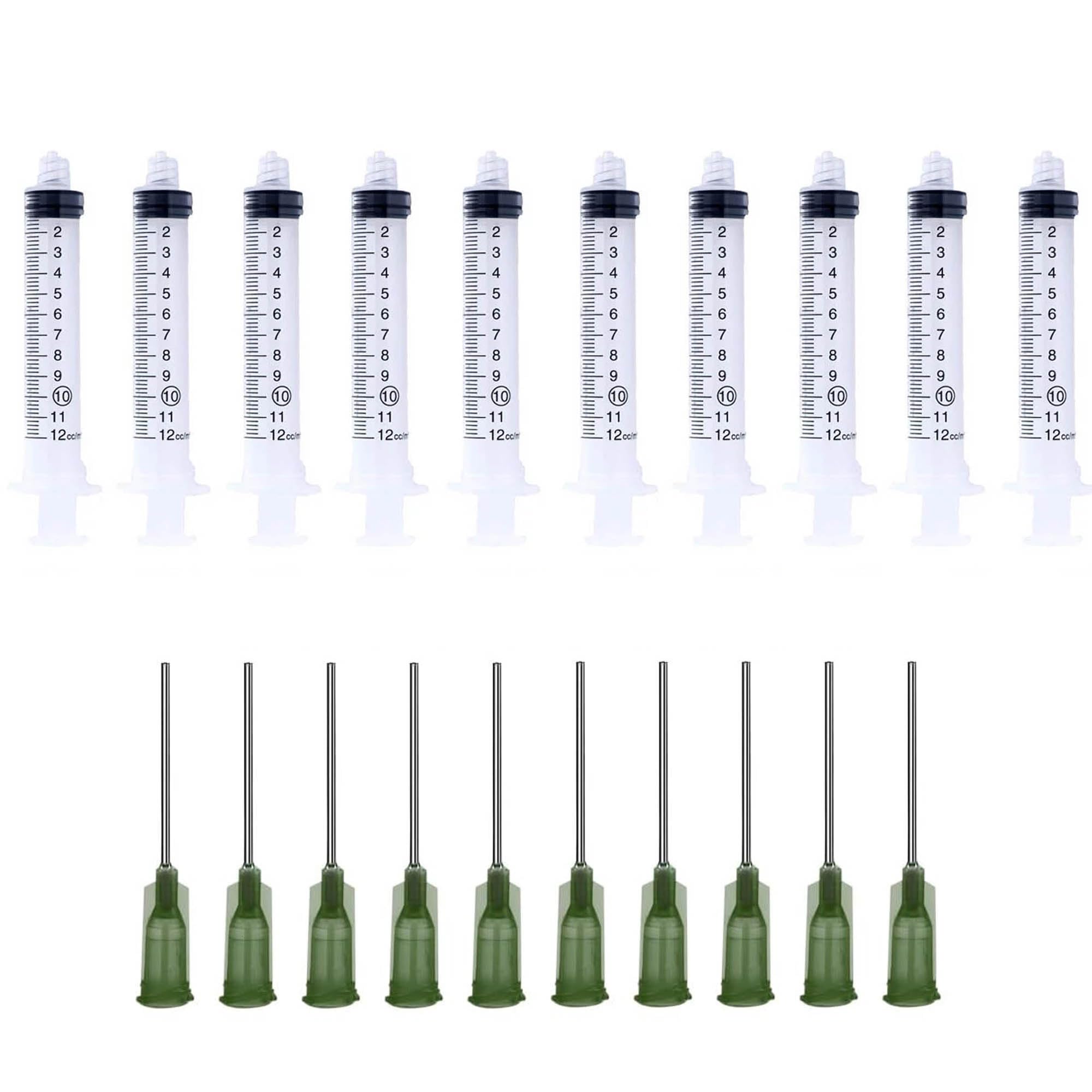 Amazon.com: 10ml Sterile Syringe 14g x 1" Blunt Tip Needles - 10 Pack ...