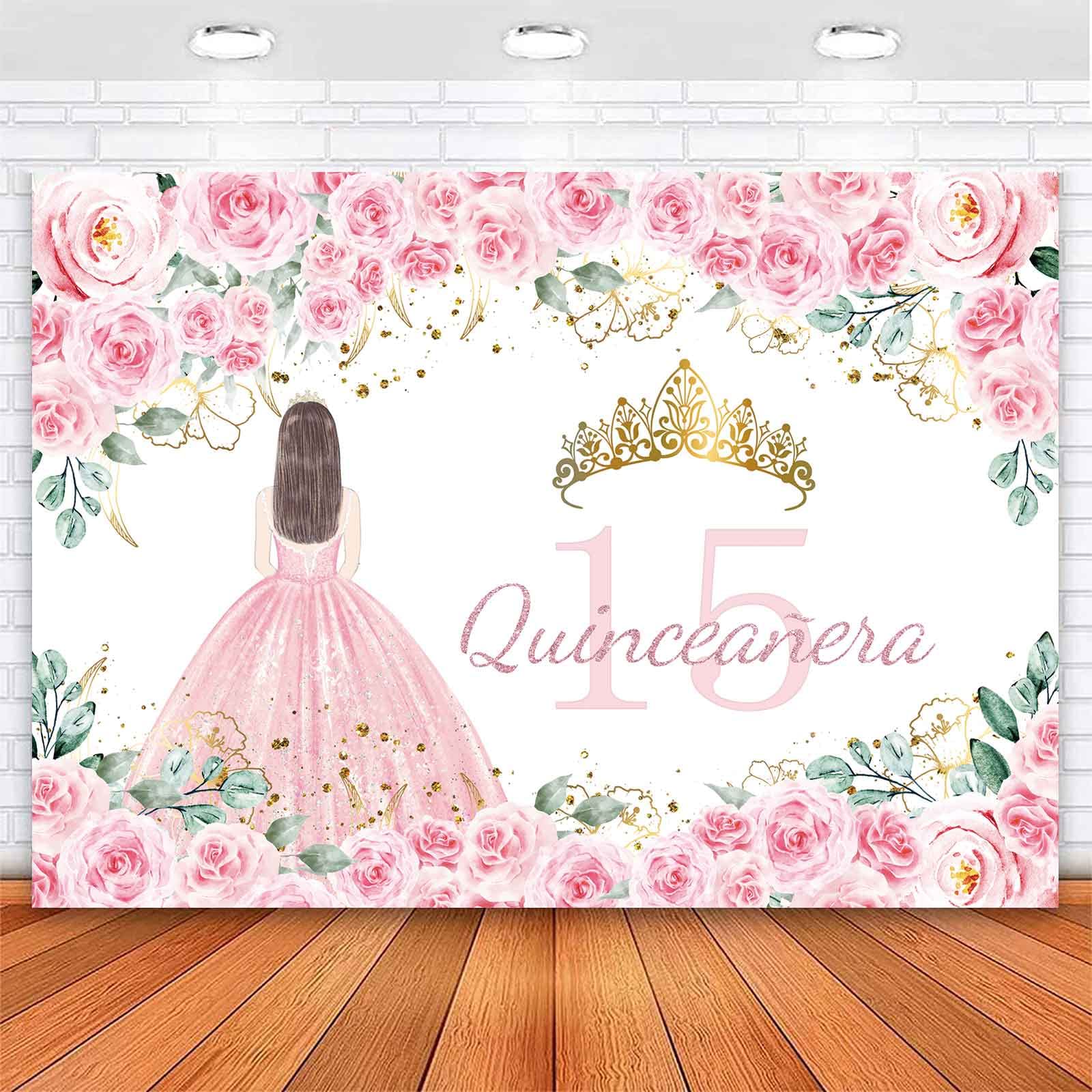 Sensfun Quinceanera 15th Birthday Backdrop For Princess Girl Mis Quince ...