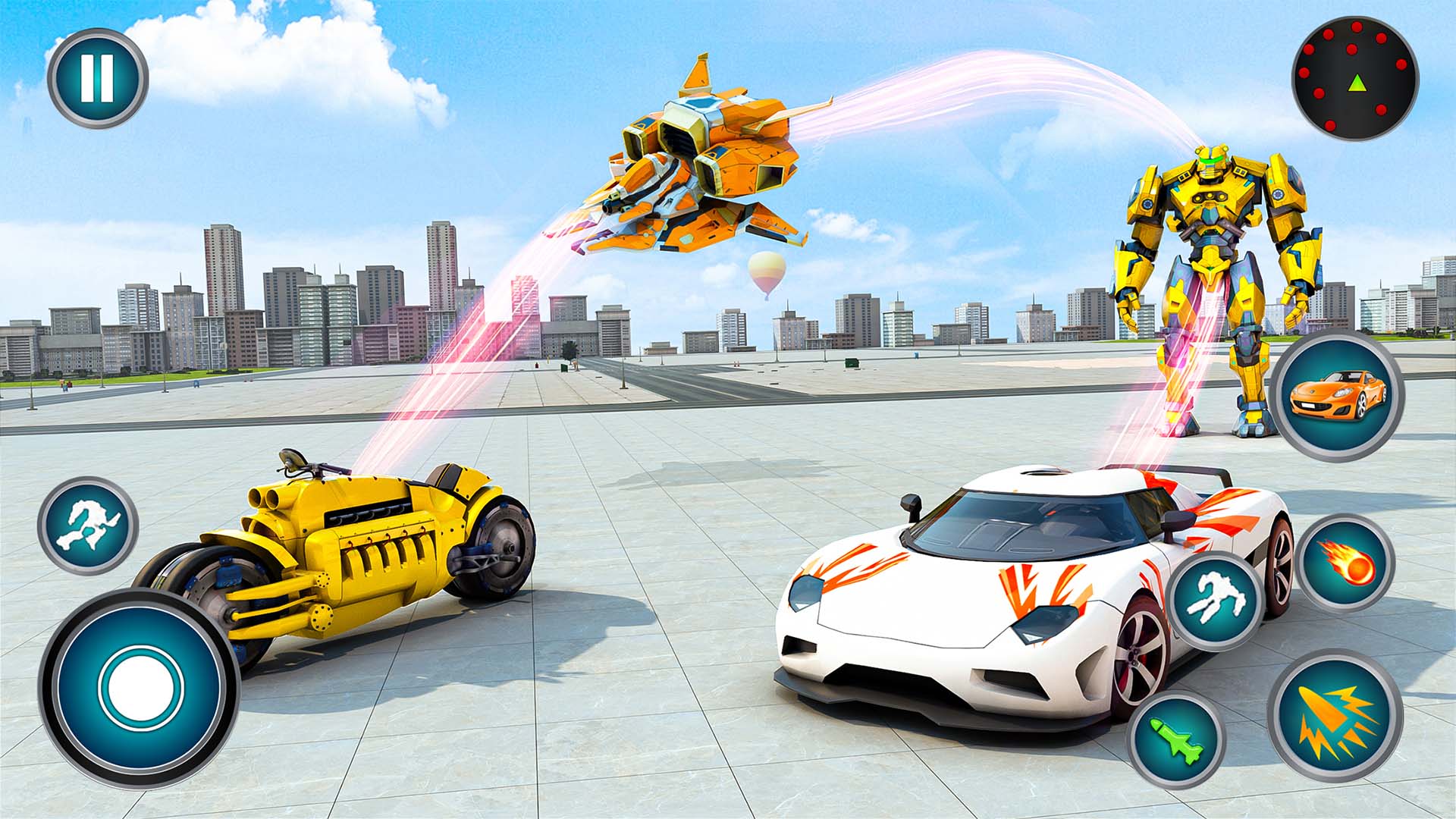Flying Robot Car Fighting game ;Robot Car Game Transformers:Amazon.com ...