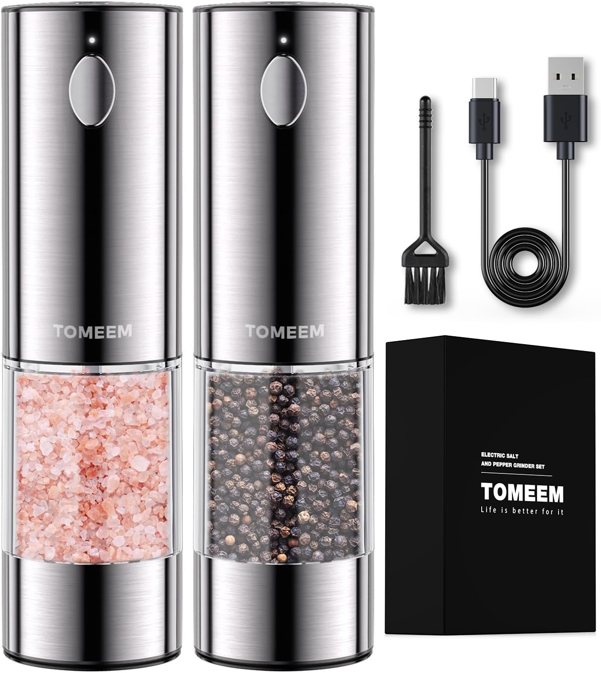 Amazon.de: Russell Hobbs Salz und Pfeffer Mühle elektrisch [2er Set ...