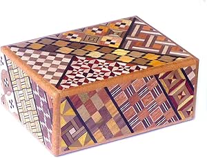 Amazon.com: Yosegi Box 4 Steps- Japanese Puzzle Box - Difficulty 3/6 ...