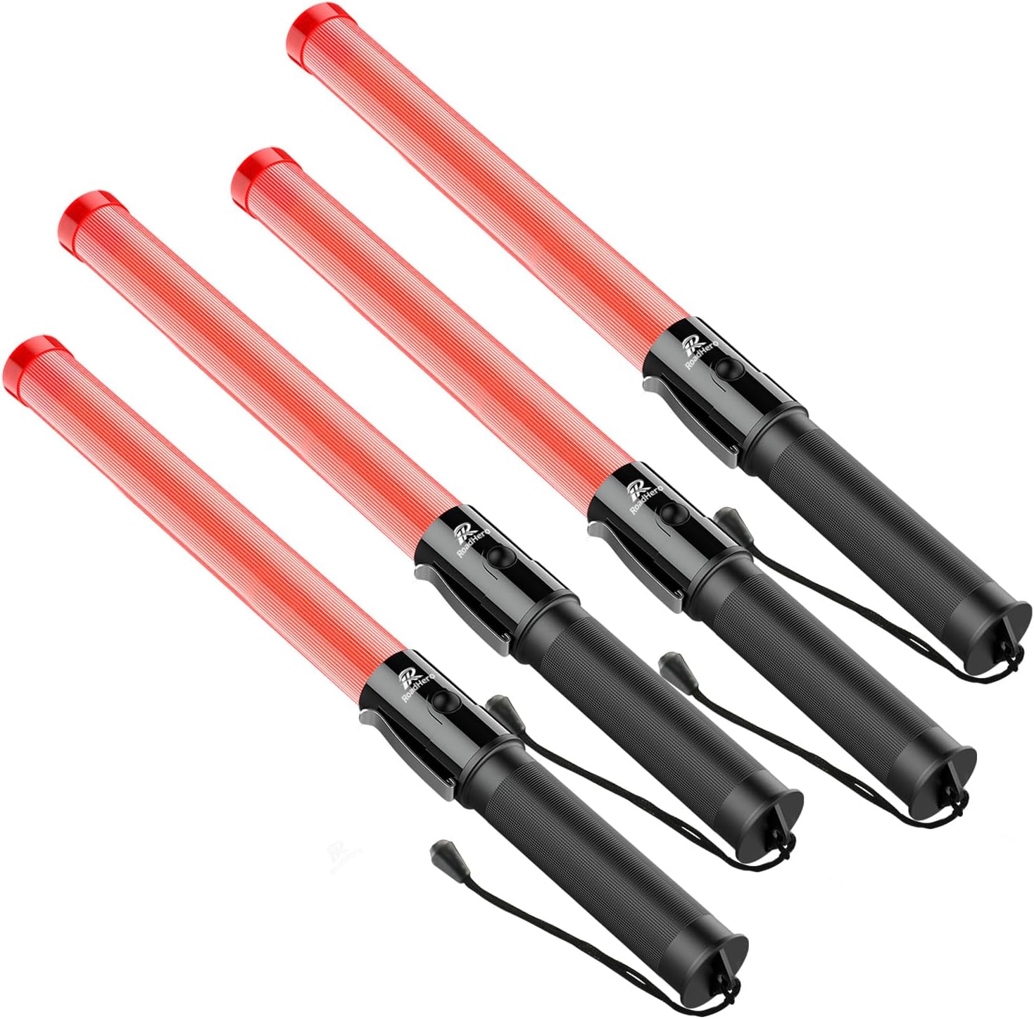 RoadHero 4 Pack Traffic Wand, 16 Inch Led Traffic Control Baton, Safety ...