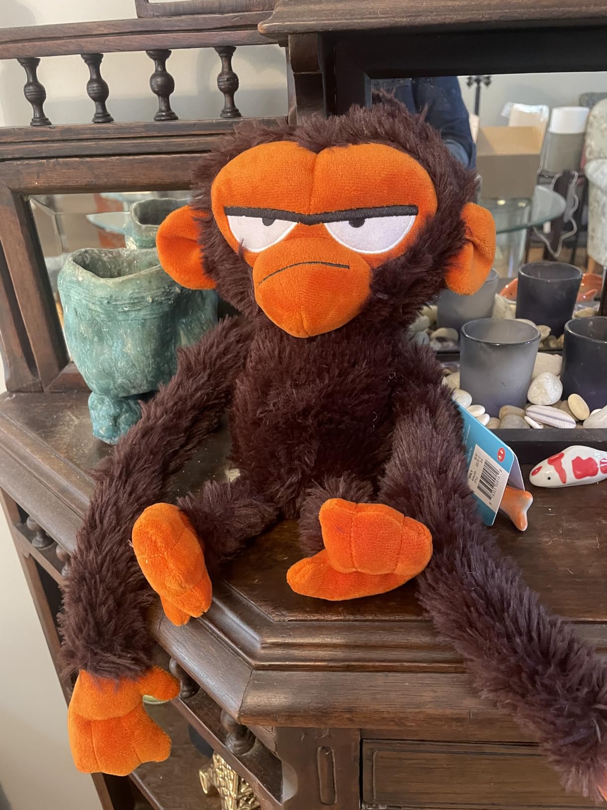 Amazon.com: YOTTOY Contemporary Collection | Grumpy Monkey Soft Stuffed ...