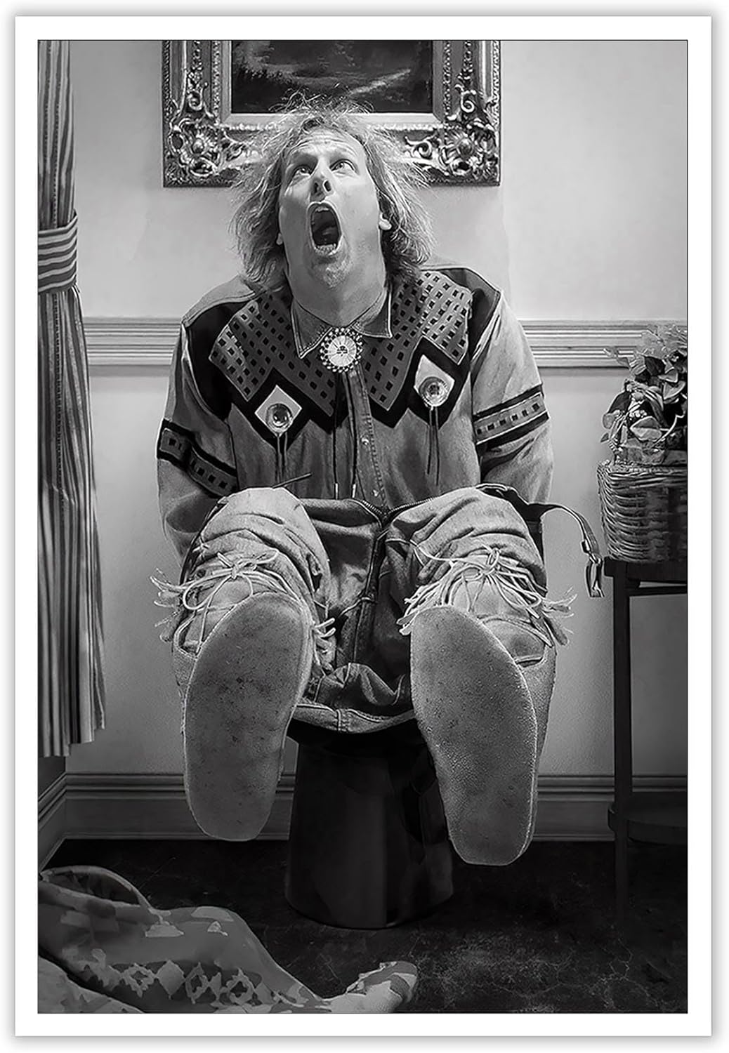 Amazon.com: Quark Funny Movie Posters for Bathroom Decor - Black White ...