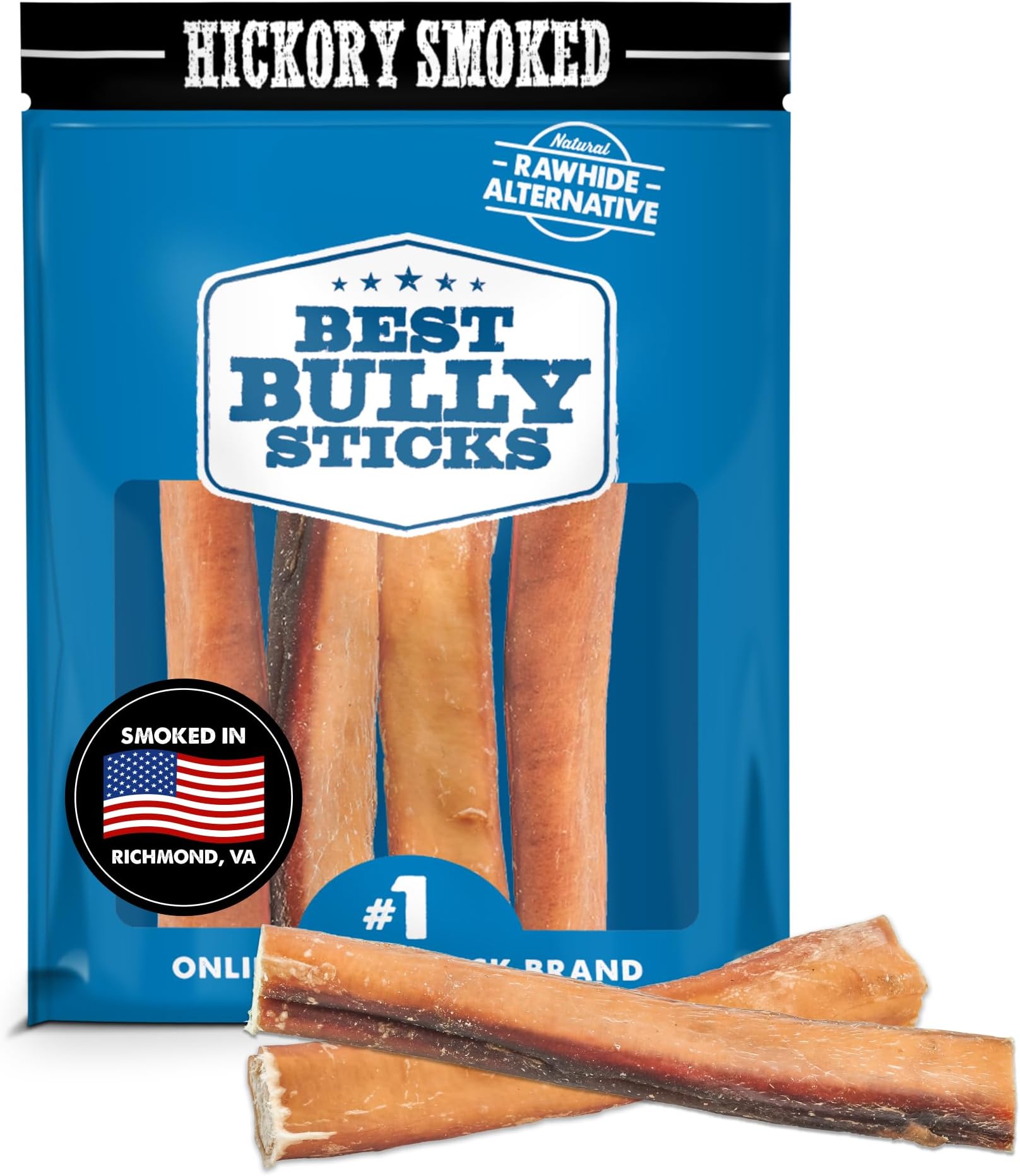 Amazon.com: OKINIIRI Bully Sticks for Dogs, 6 inch Premium Best Bully ...