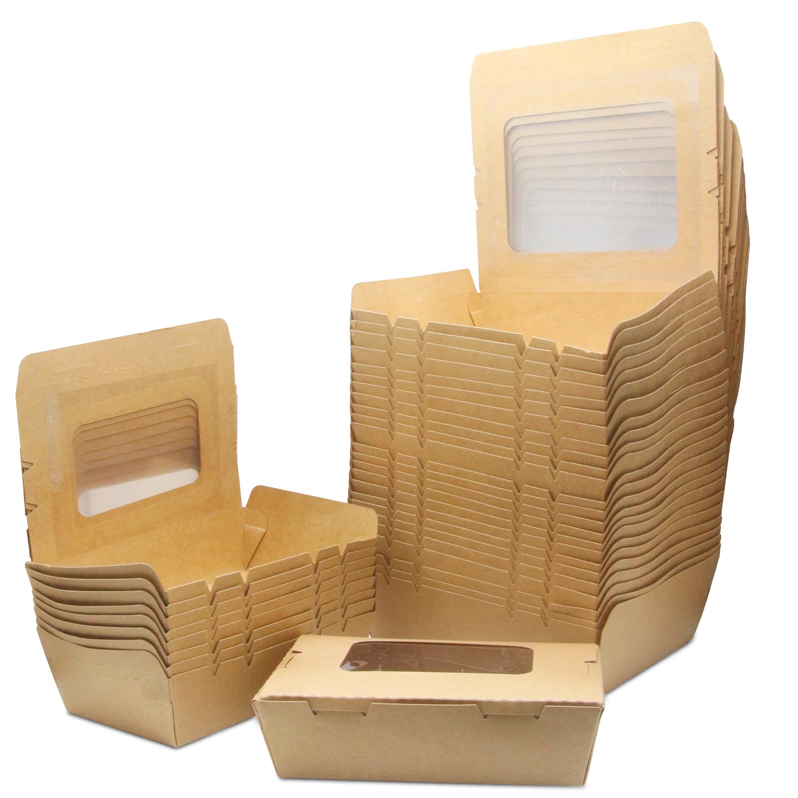 La Llareta Salad Boxes Takeaway, 50 PCS 900ml Takeaway Box, Cardboard ...