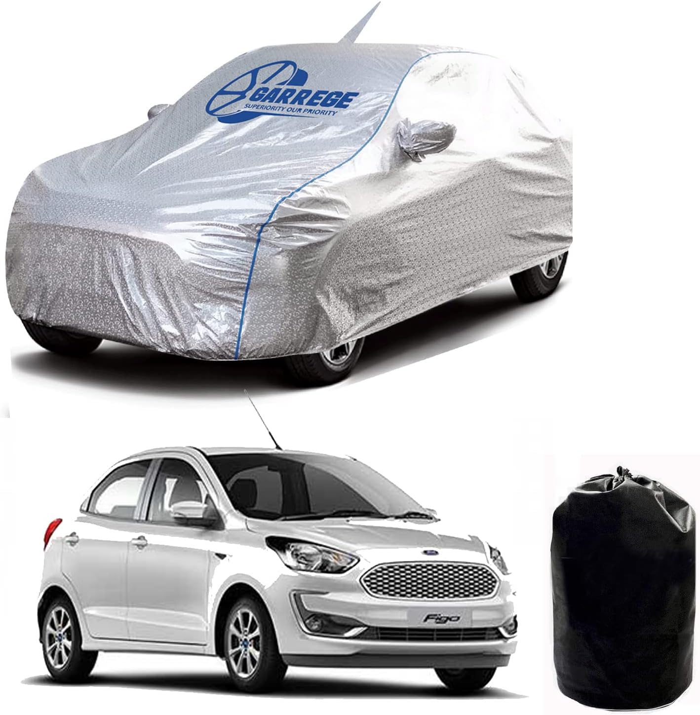 Autofact Car Body Cover Compatible for Ford Figo Old Model (2008/2009 ...