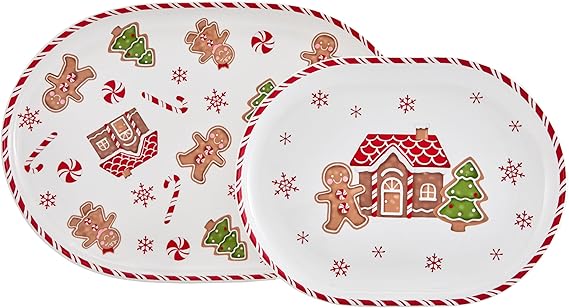 Amazon.com | Bico Traditional Christmas Gingerbread Man Ceramic 16 inch ...