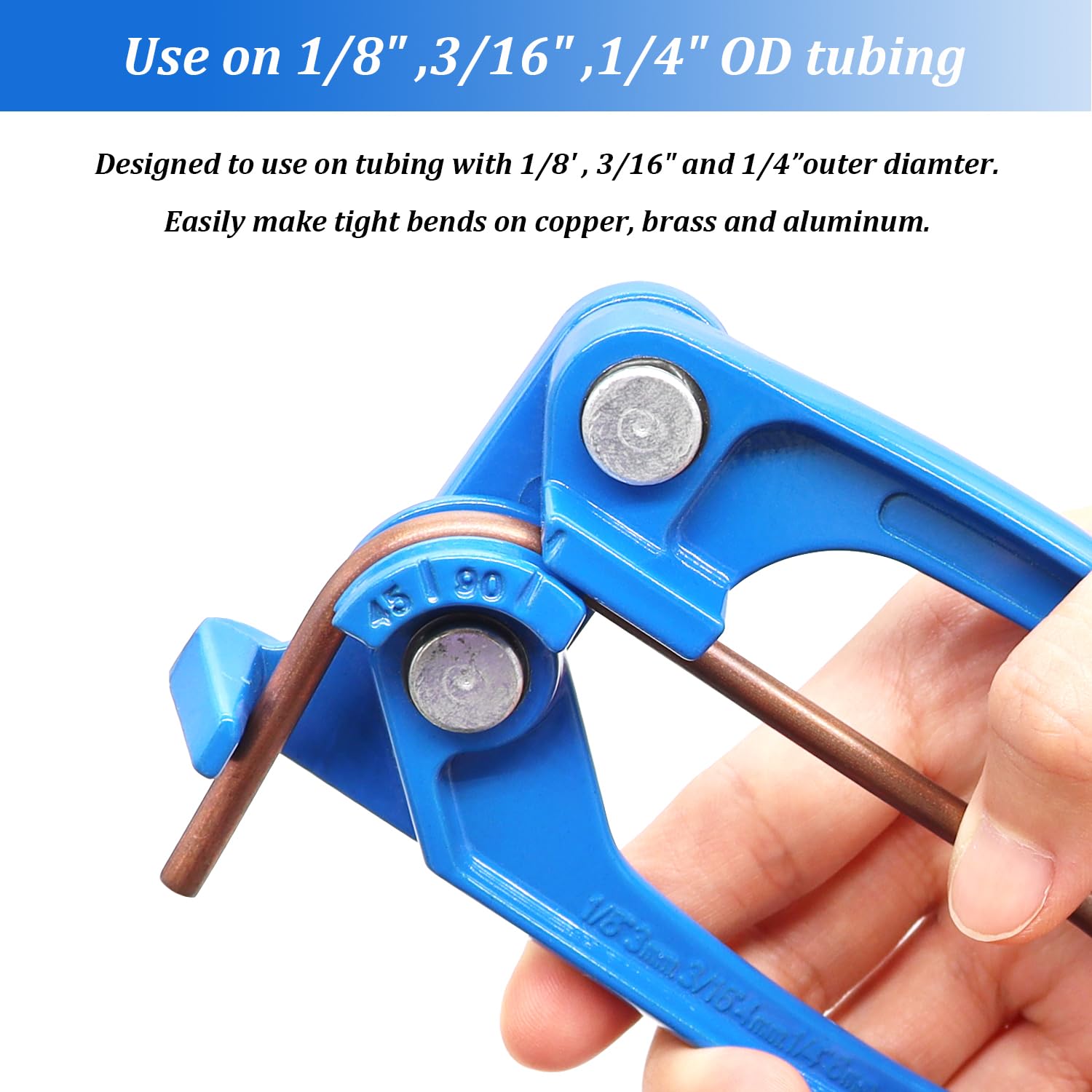 Snapklik.com : Tnisesm 3/16 Copper Coated Brake Line Kit 25 Ft + Blue ...