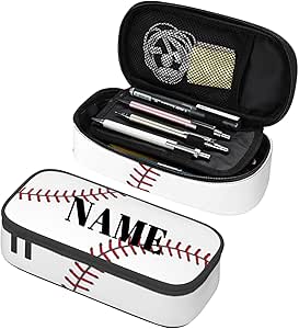 Amazon.com: FYQZVI Custom Personalized Baseball Pencil Case Aesthetic ...