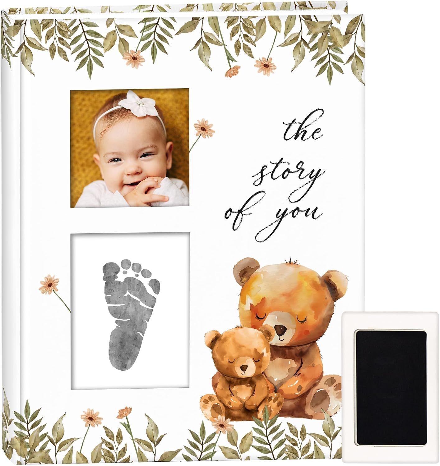 Amazon.com: Carcamo Shops Baby Memory Book - Hand and Footprint Ink Pad ...