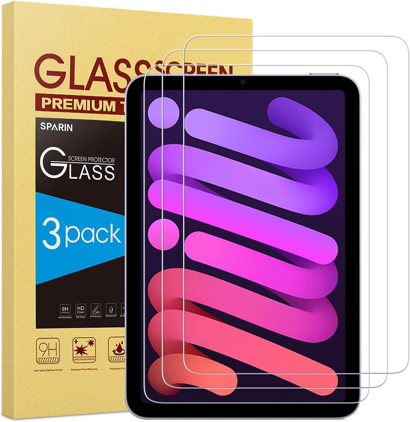 Amazon.com: SPARIN 2 Pack Screen Protector for iPad 9th Generation 10.2 ...