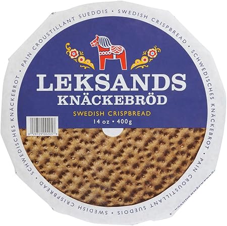 Amazon.com: Swedish Rye Crispbreads Rounds by Leksands - 400g (14 ounce ...