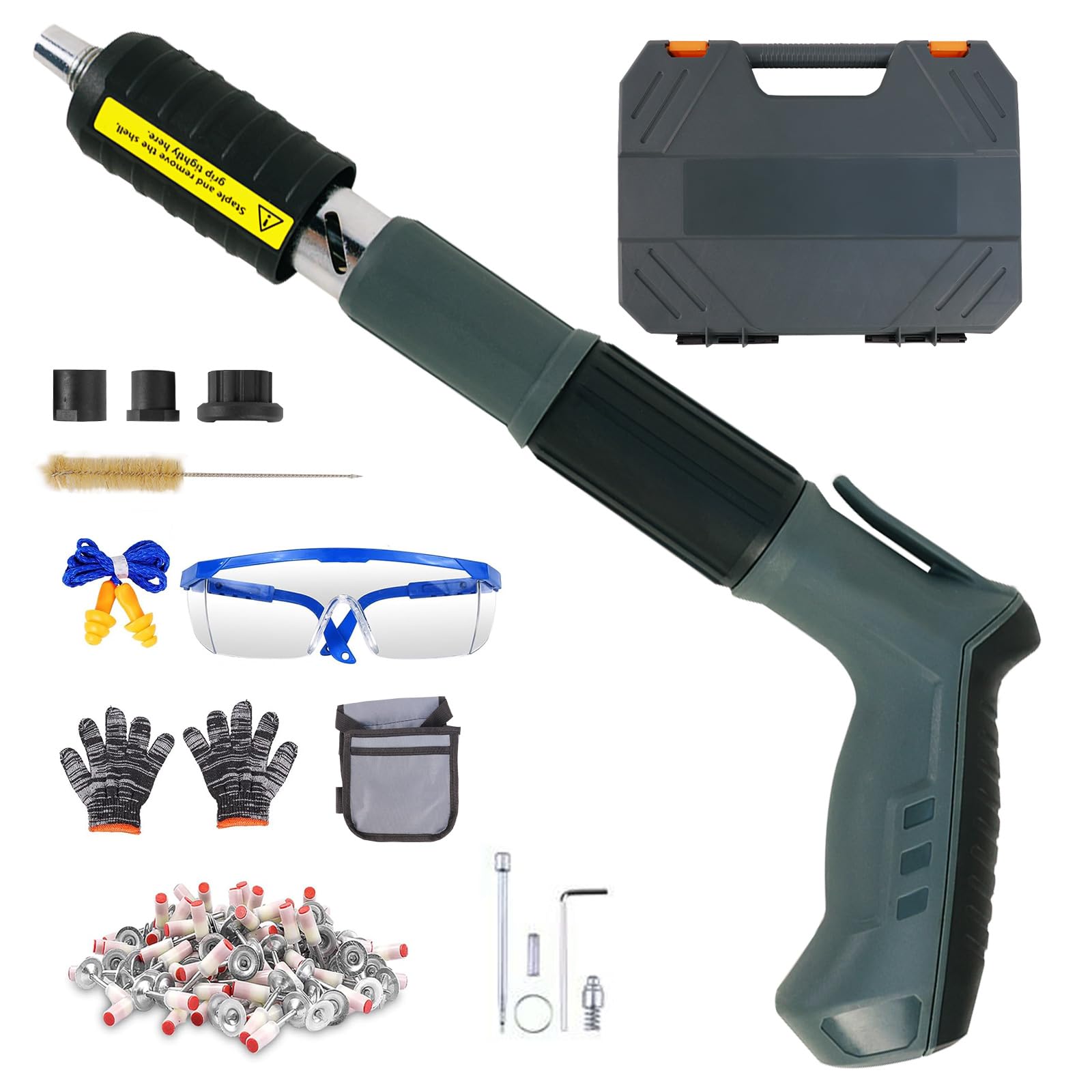 Amazon.com: Concrete Nail Gun, Professional Powerful Manual Mini Steel ...