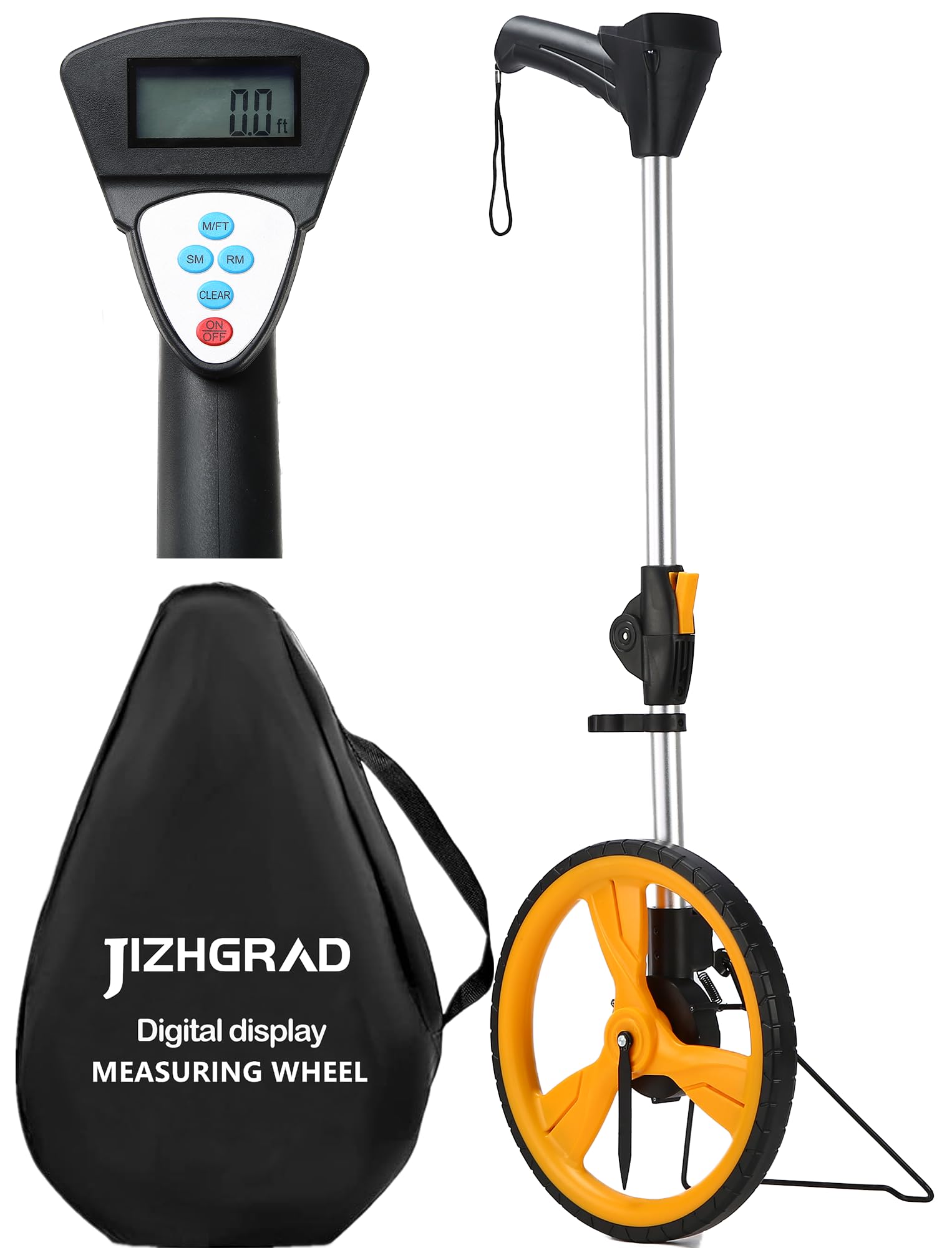 Measuring Wheel Digital Display, 12.5 '' Foldable Distance Measuring ...