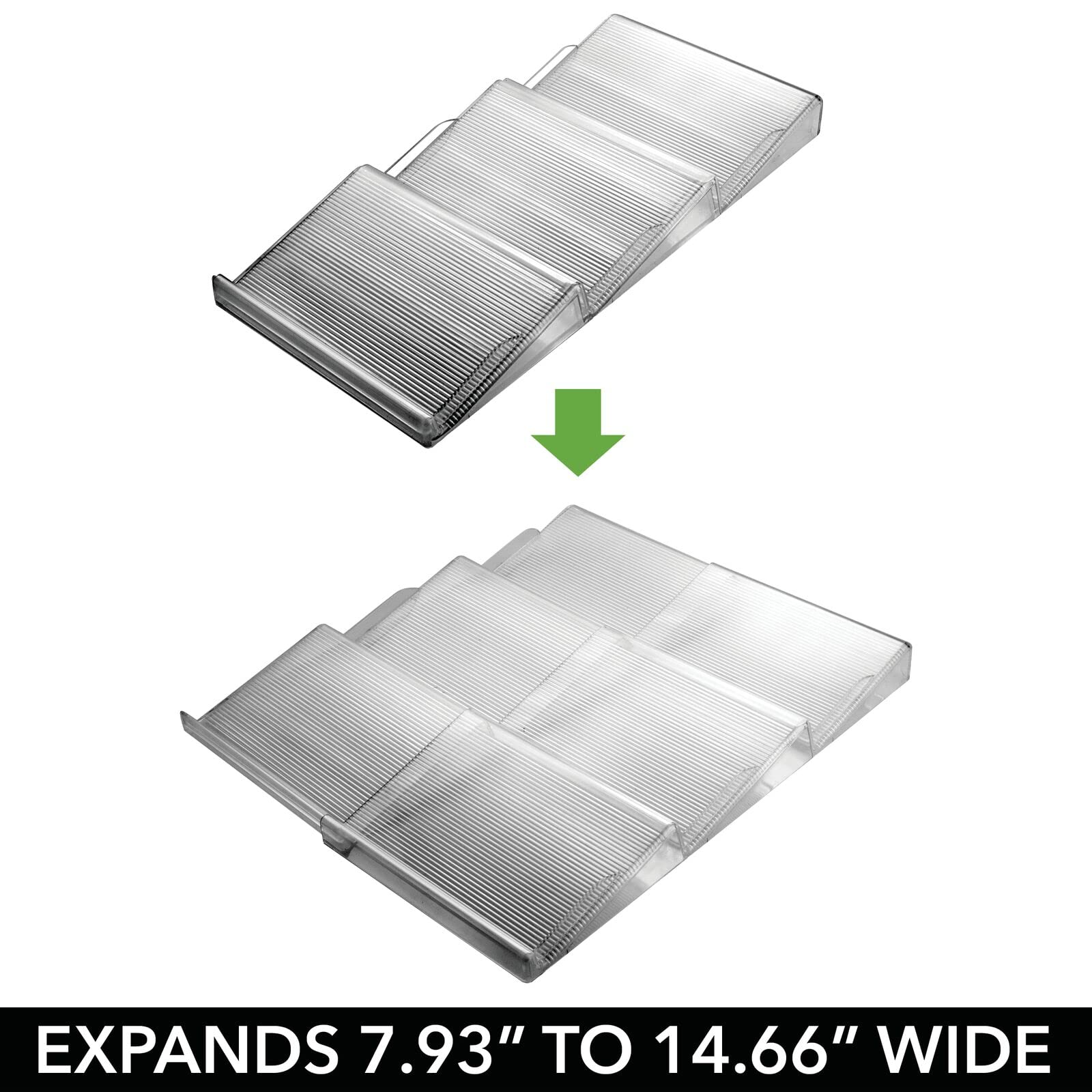 Snapklik.com : mDesign Expandable Plastic Deluxe Spice Rack, Drawer ...