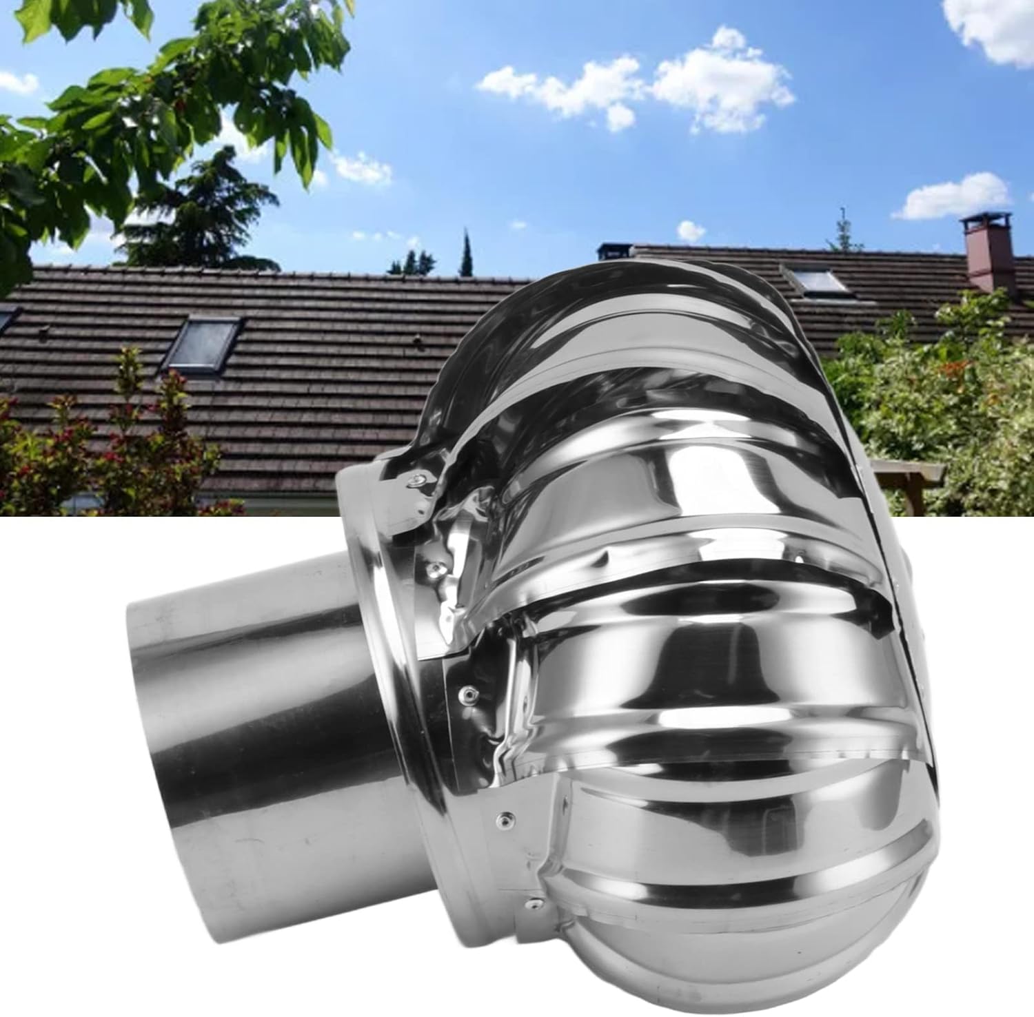 Roof Ventilator Automatic Silent Stainless Steel Pipefit Roof ...
