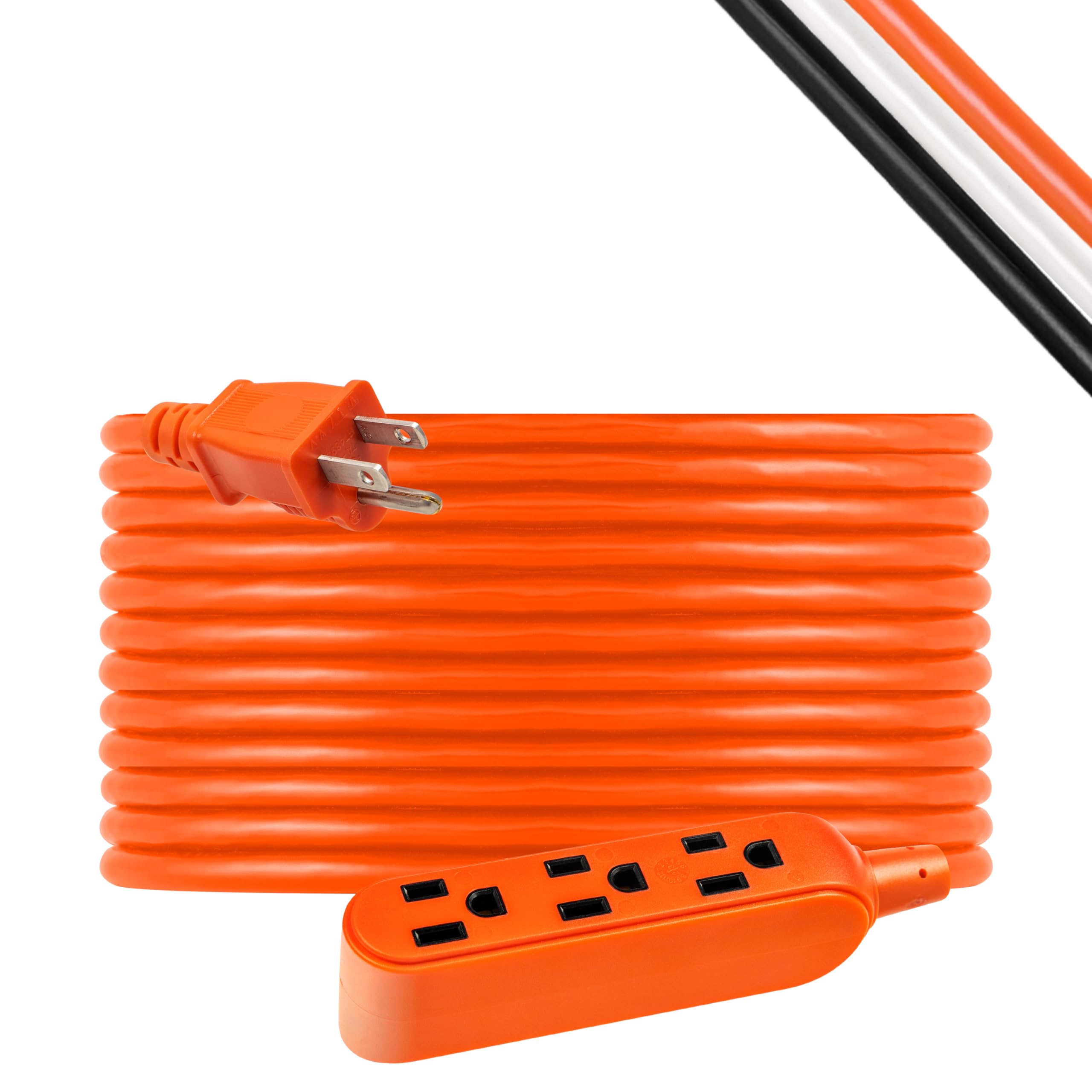 Snapklik.com : UltraPro 50 Ft Indoor Extension Cord 3 Outlet Power ...