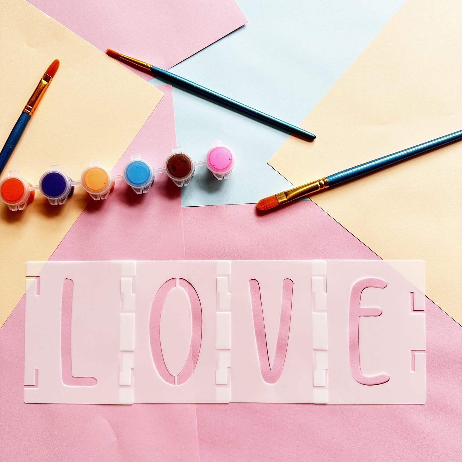 Snapklik.com : 5 Inch Letter Stencils Kit, 42Pcs Reusable Numbers ...