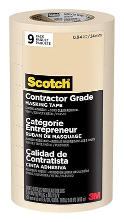 Scotch Contractor Grade Masking Tape, Tan, Tape for General Use, Multi ...