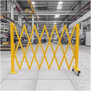 Amazon.com: Industrial Expandable Barricade with Wheels Folding ...
