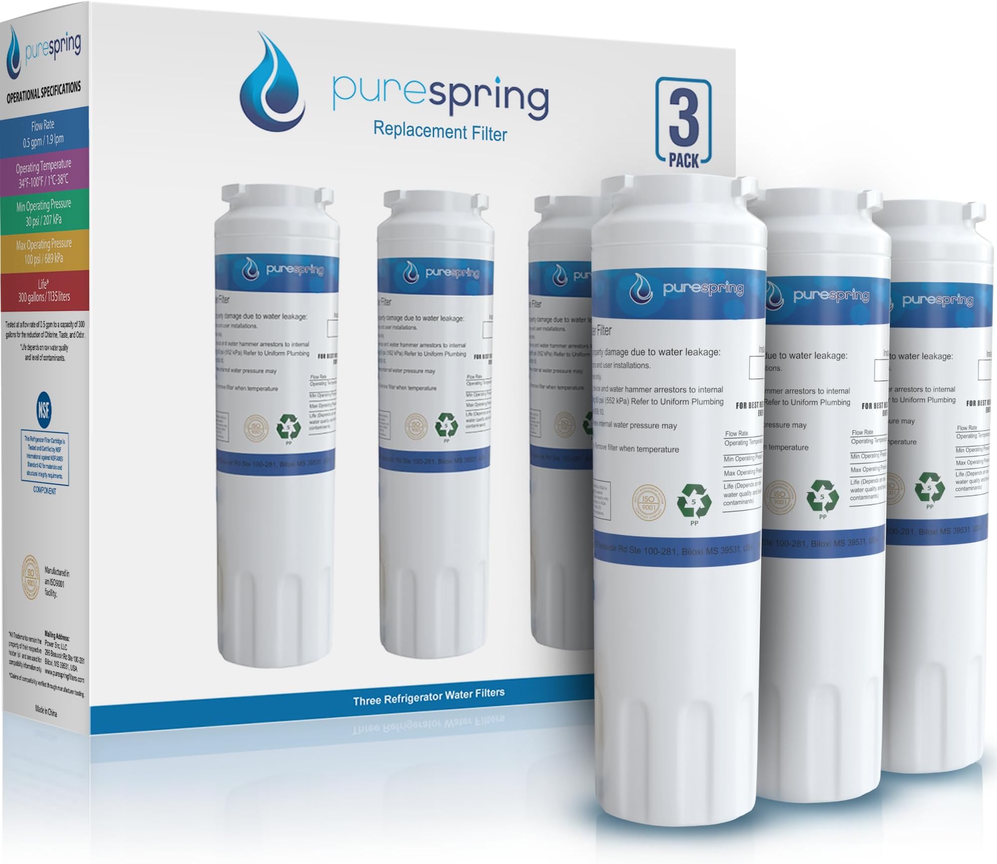 Amazon.com: OHFULLS RWFFR Viking Water Filter, Compatible with DDBF ...