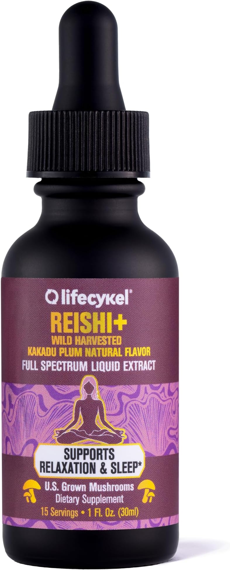 Amazon.com: Lifecykel - Reishi Mushroom Extract with Wild Kakadu Plum ...