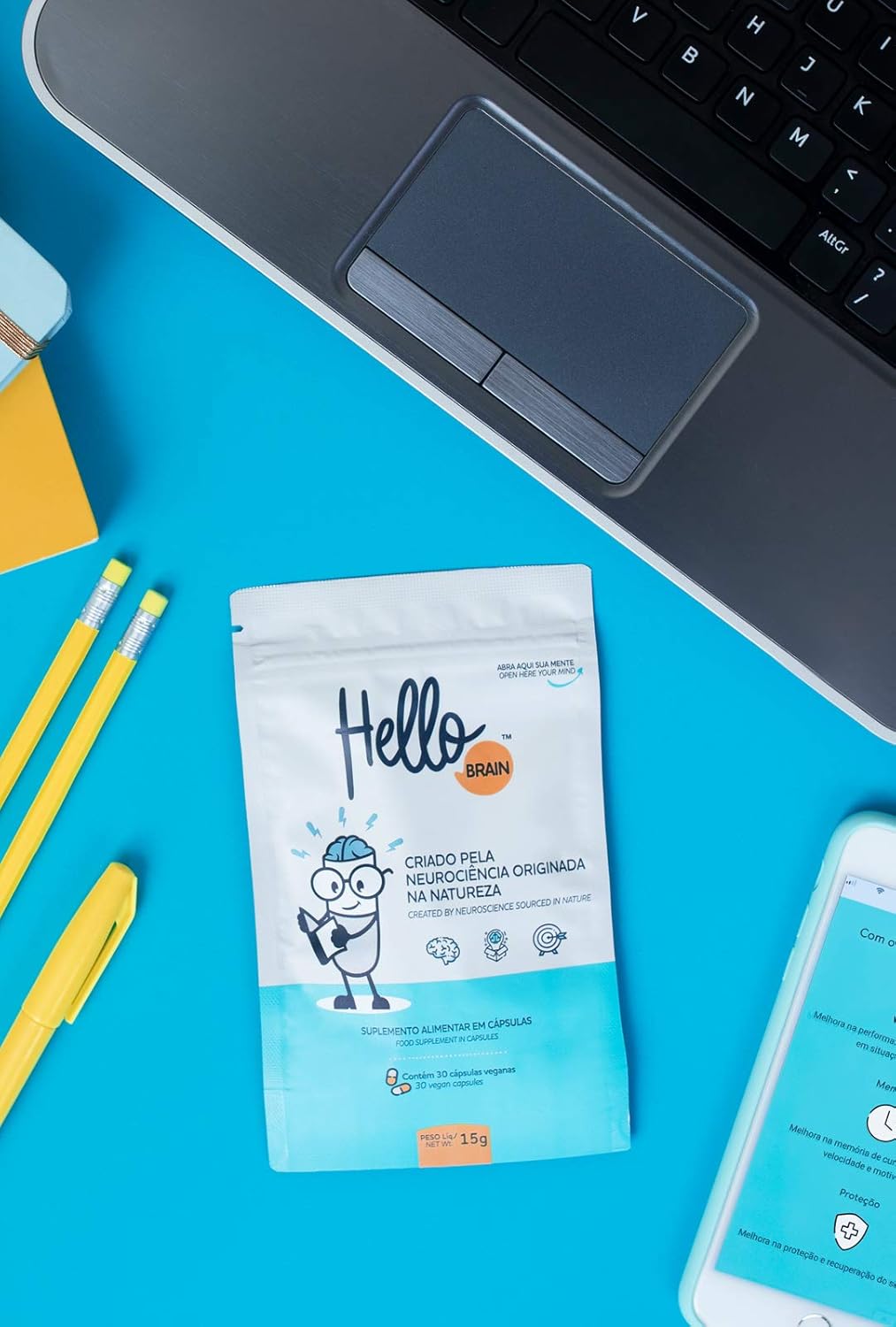 Conheça Hello Brain Suplemento Inovador Para Saúde Cérebro, Hello ...