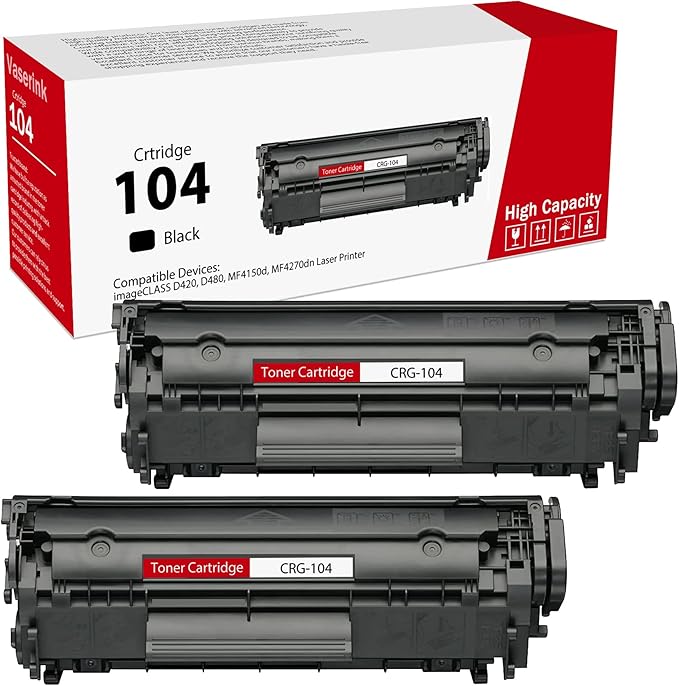 Amazon.com: High-Yield 104 Black Toner Cartridge (2-Pack) - Vsenk ...