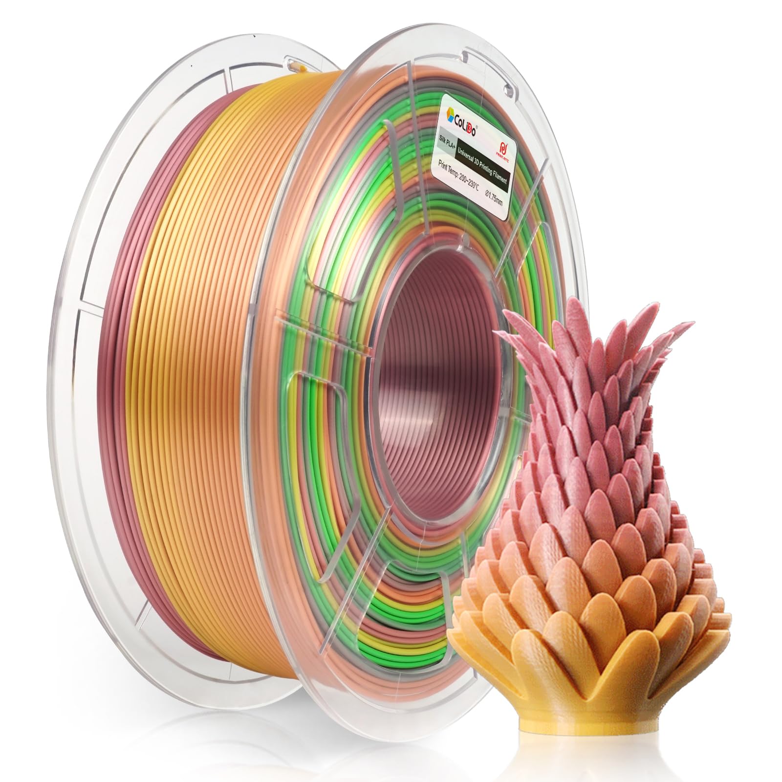 Amazon.com: COLIDO Rainbow Silk PLA + 3D Printer Filament - Neatly ...