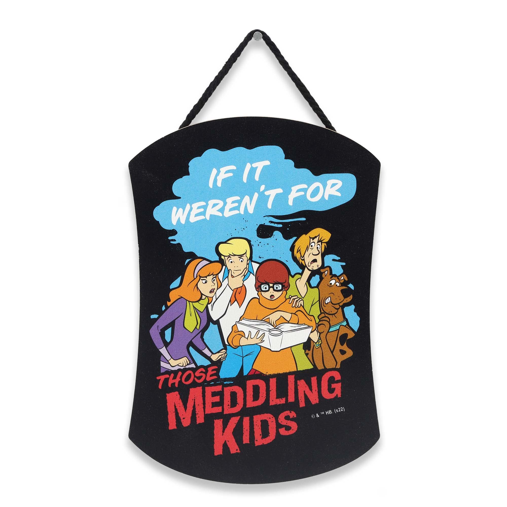 Amazon.com: Scooby-Doo Meddling Kids Hanging Wood Wall Decor - Fun ...