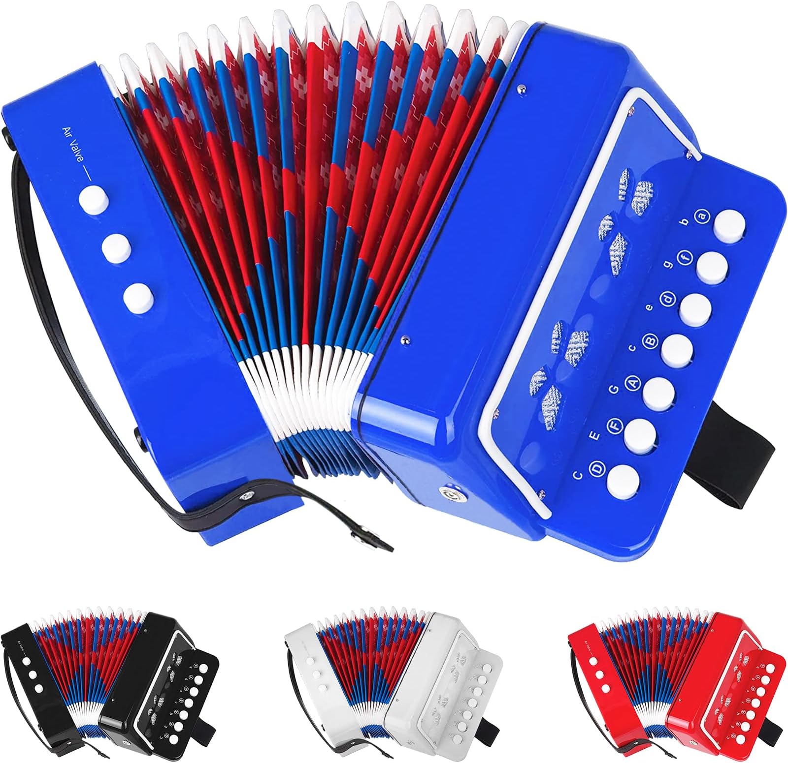 Amazon.com: Kids Accordion,Toy Accordion for Kids Ages 3 5 9 7 10 12 ...