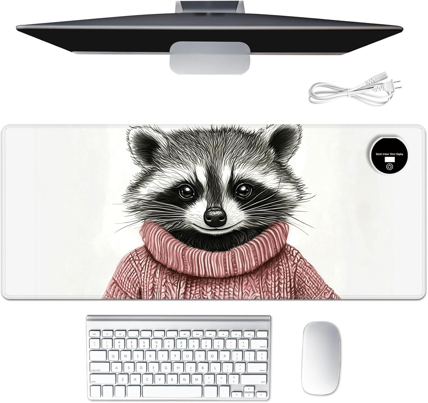 Amazon.com: Warm Desk Pad, Heated Large Mouse Pad with 3 Levels Heating ...