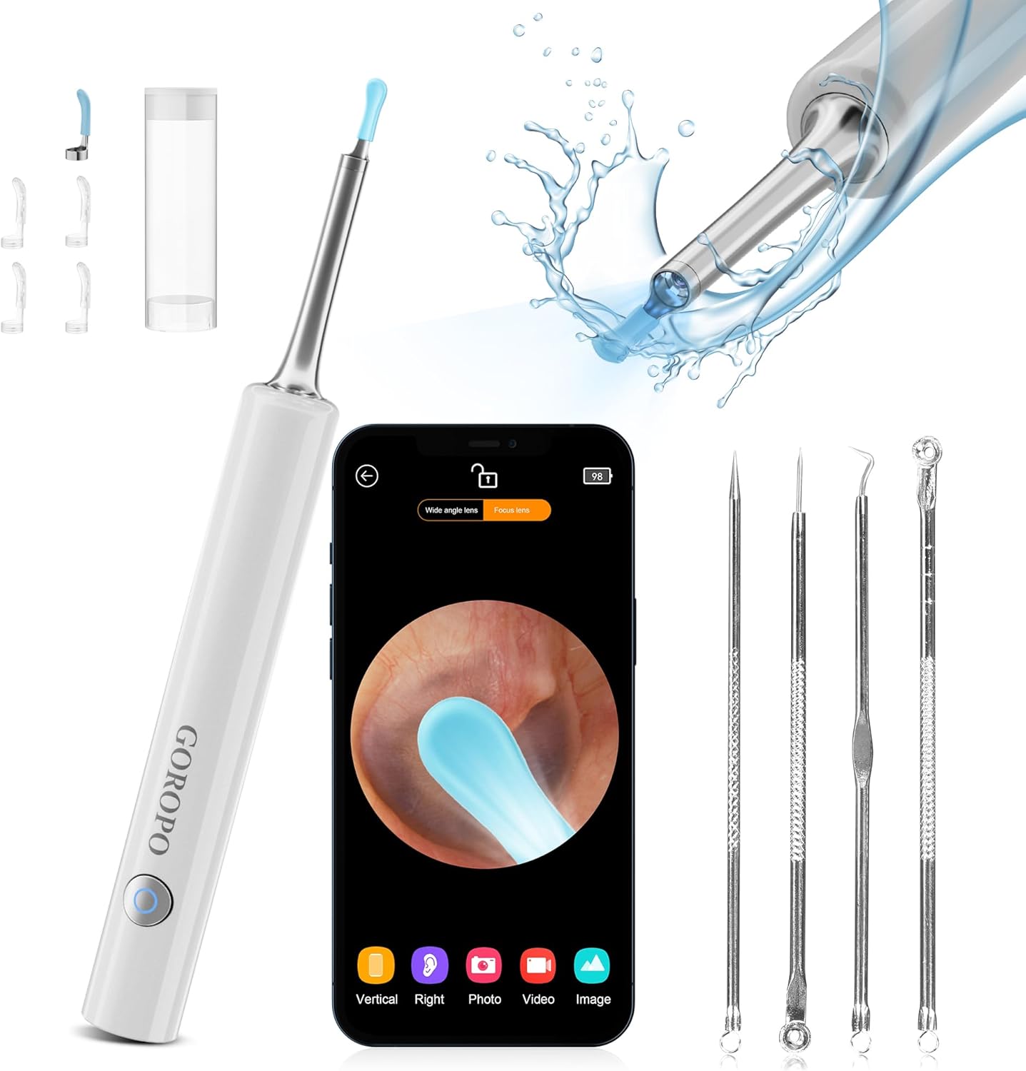 Amazon.com: Ear Wax Removal, Ear Cleaner with HD Ear Camera, Wireless ...