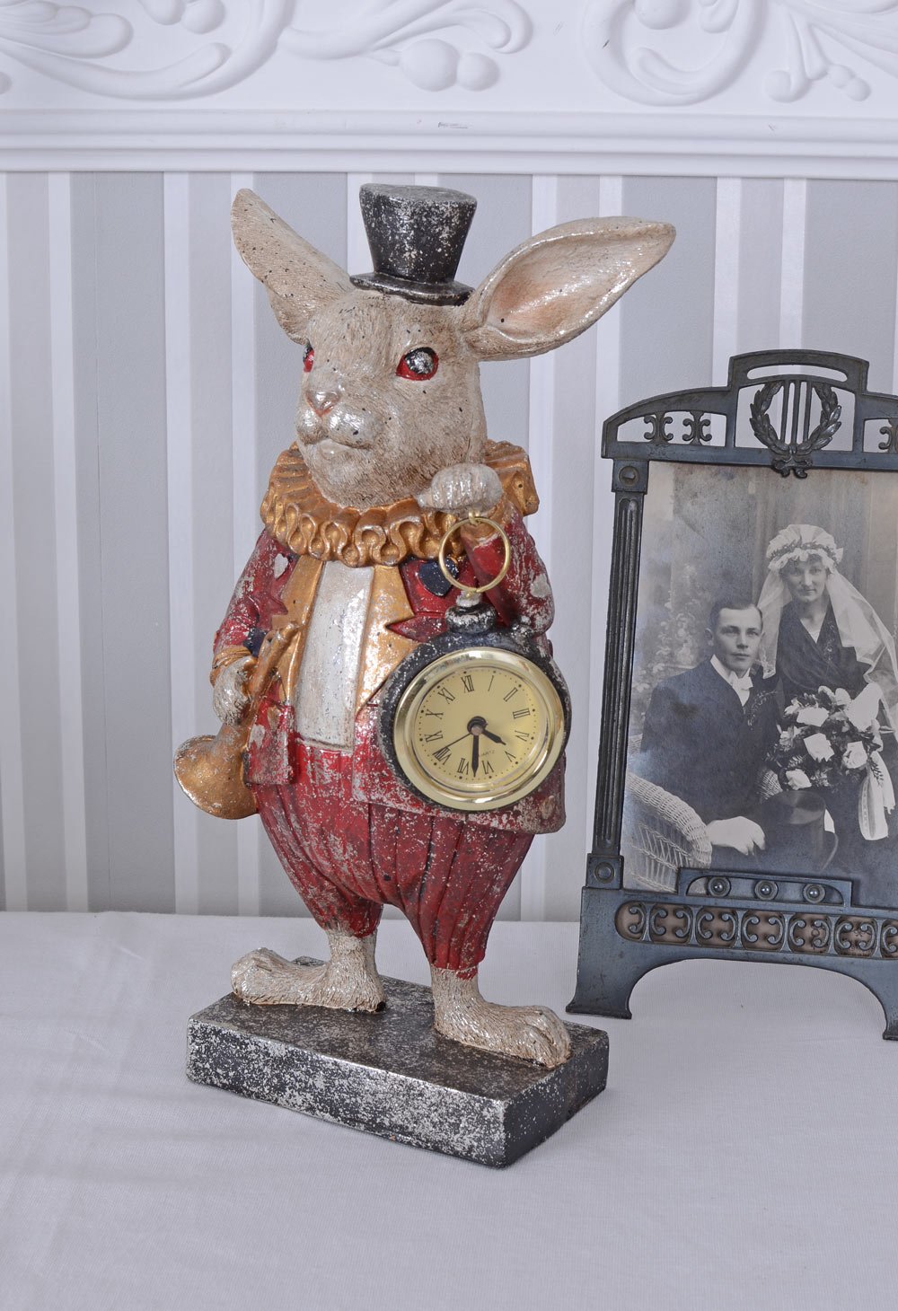Alice In Wonderland Jumbo Pocket Watch White Rabbit Clock