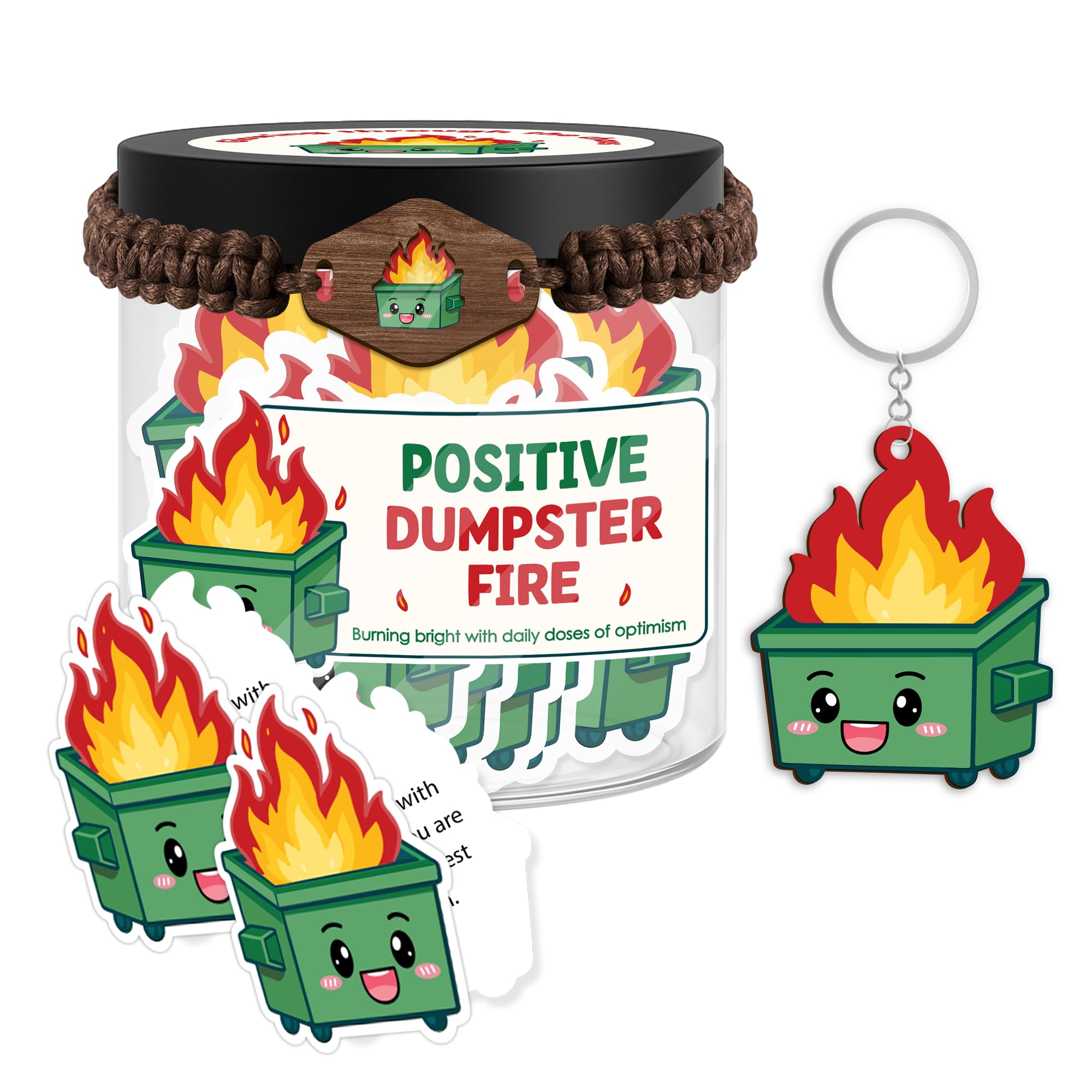 Snapklik.com : 60 Positive Dumpster Fire Cards Jar