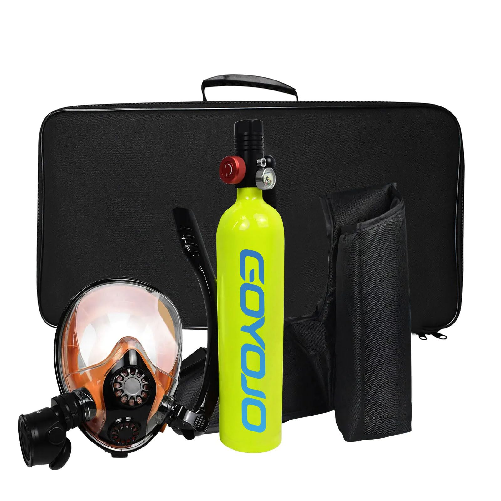 Snapklik.com : GOYOJO Reusable 1L Scuba Tank Set - Durable Oxygen Tank Kits
