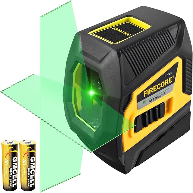 Firecore Cross Line Laser Level,Green Beam Self Leveling Laser Level ...