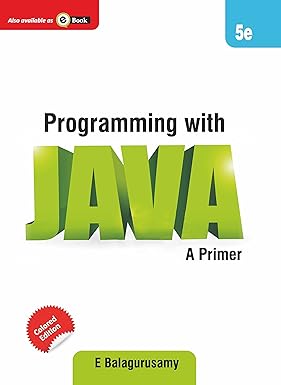 Programming with Java: A Primer eBook : Balagurusamy, E: Amazon.in: Kindle Store