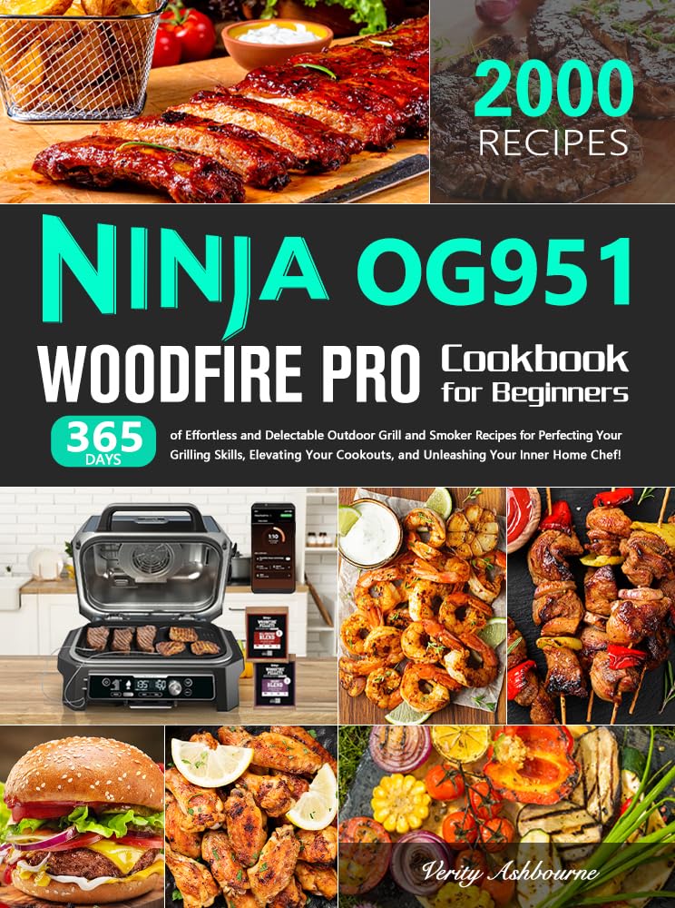 Amazon.com: Ninja OG951 Woodfire Pro Cookbook for Beginners: 365 Days of Effortless and ...