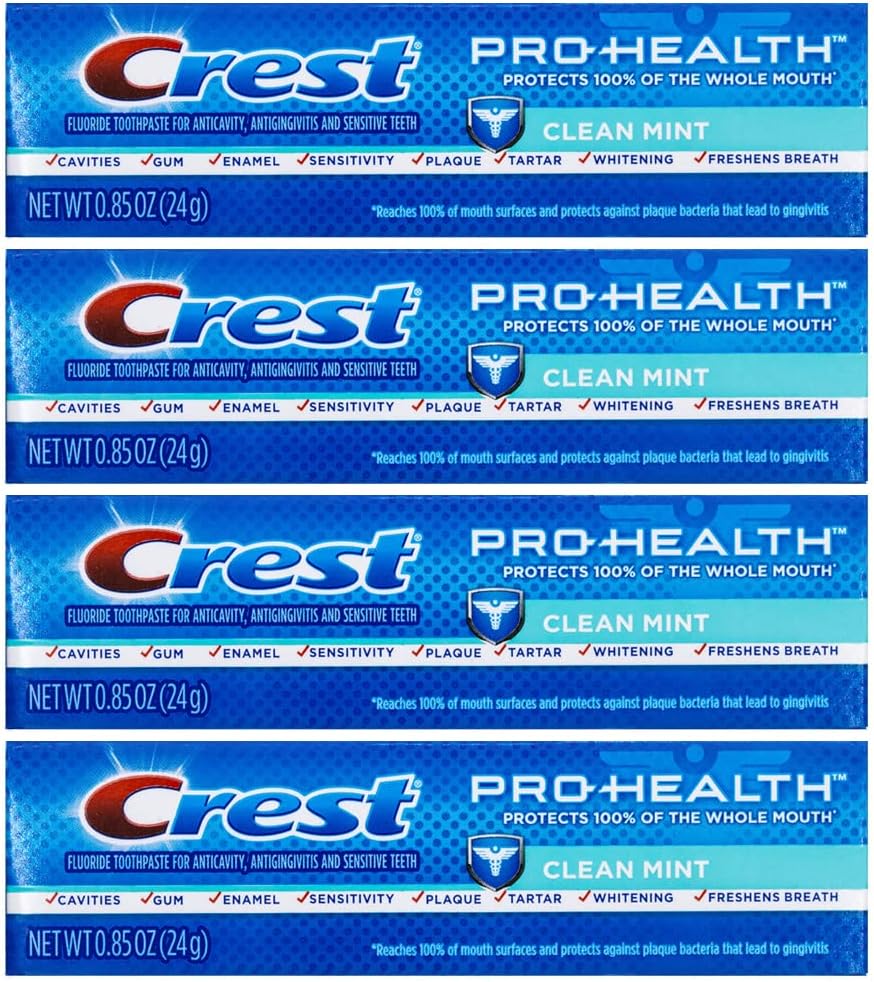 Amazon.com: Crest Pro-Health, Clean Mint Toothpaste, 0.85 oz (24g ...