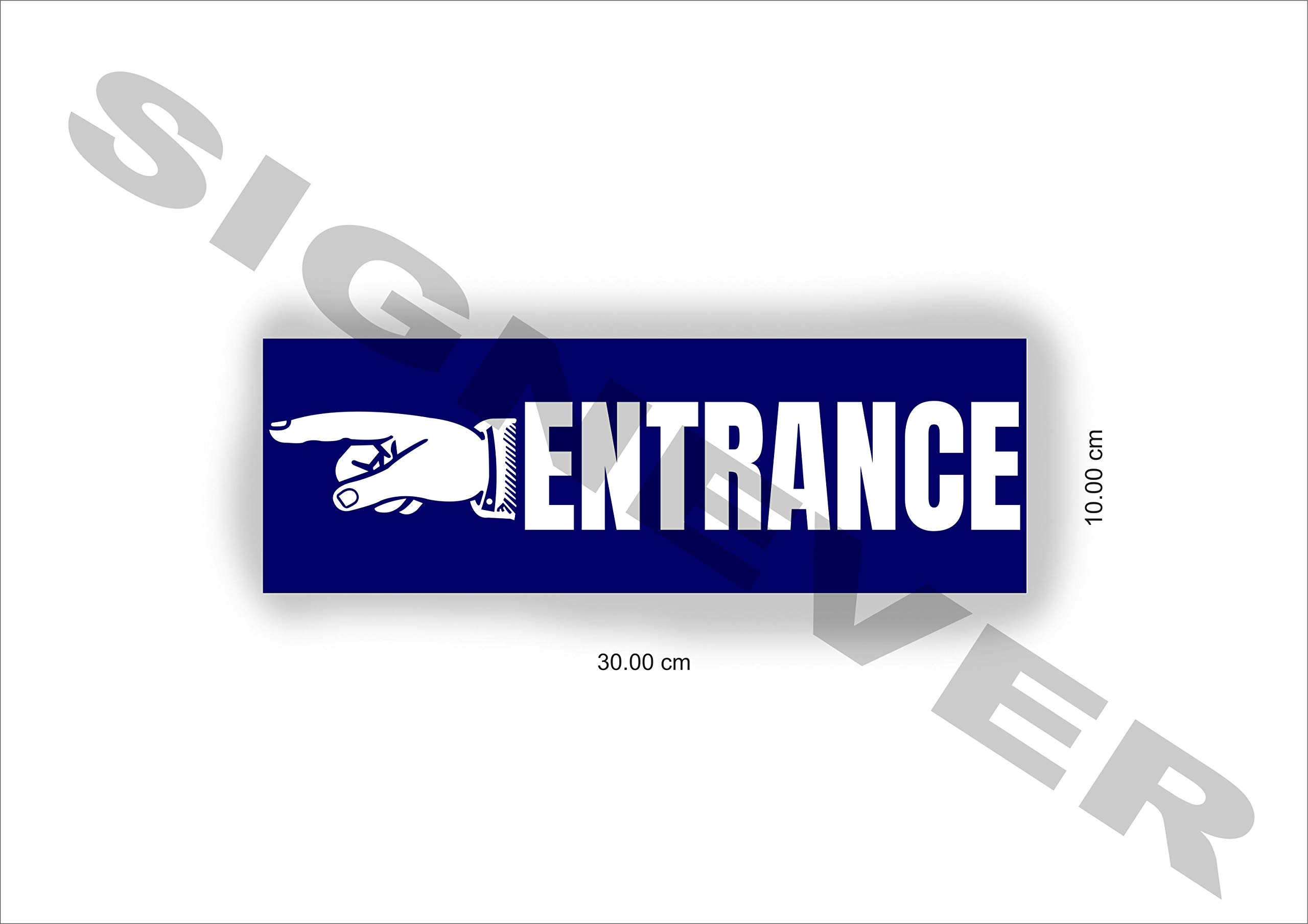 Buy SIGN EVER Entrance Left Side Stylish Sign Board Bank Office ...