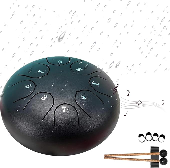 Amazon.com: Chakra Rain Drum - Rain Drum for Outside Garden,Steel ...
