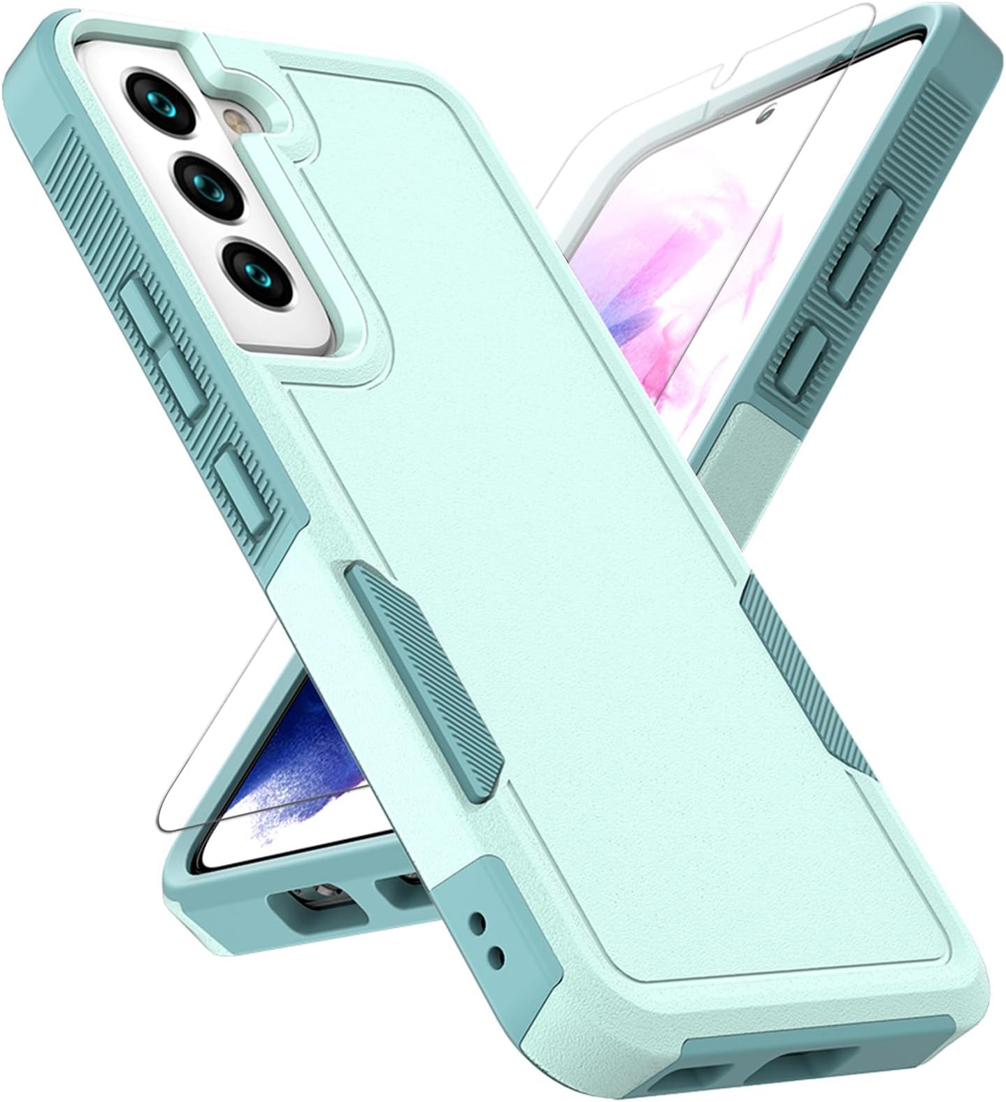 Amazon.com: for Samsung Galaxy S22 Case: Dual Layer Protective Heavy ...