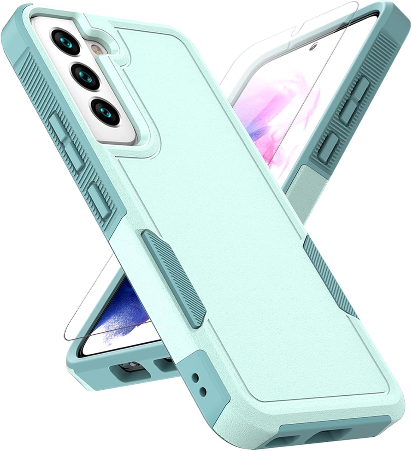 Amazon.com: for Samsung Galaxy S22 Case: Dual Layer Protective Heavy ...