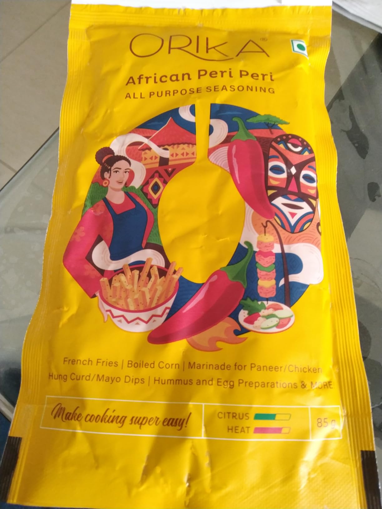 Orika African Peri Peri Masala Powder Sprinkler 75g | Spicy & Flavorful Piri Piri All Pupose ...