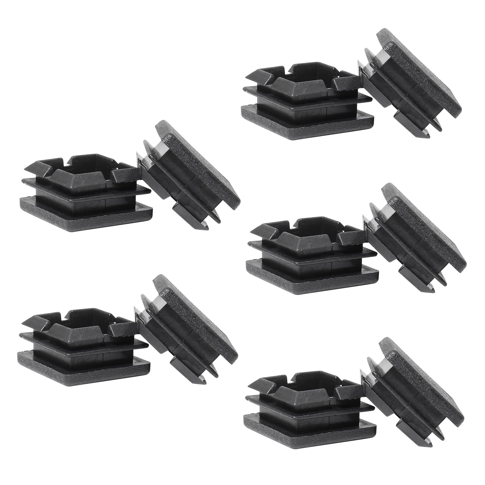 Amazon.com: Murtenze 50Pack 1 Inch Square Tube End Caps, Black Plastic ...