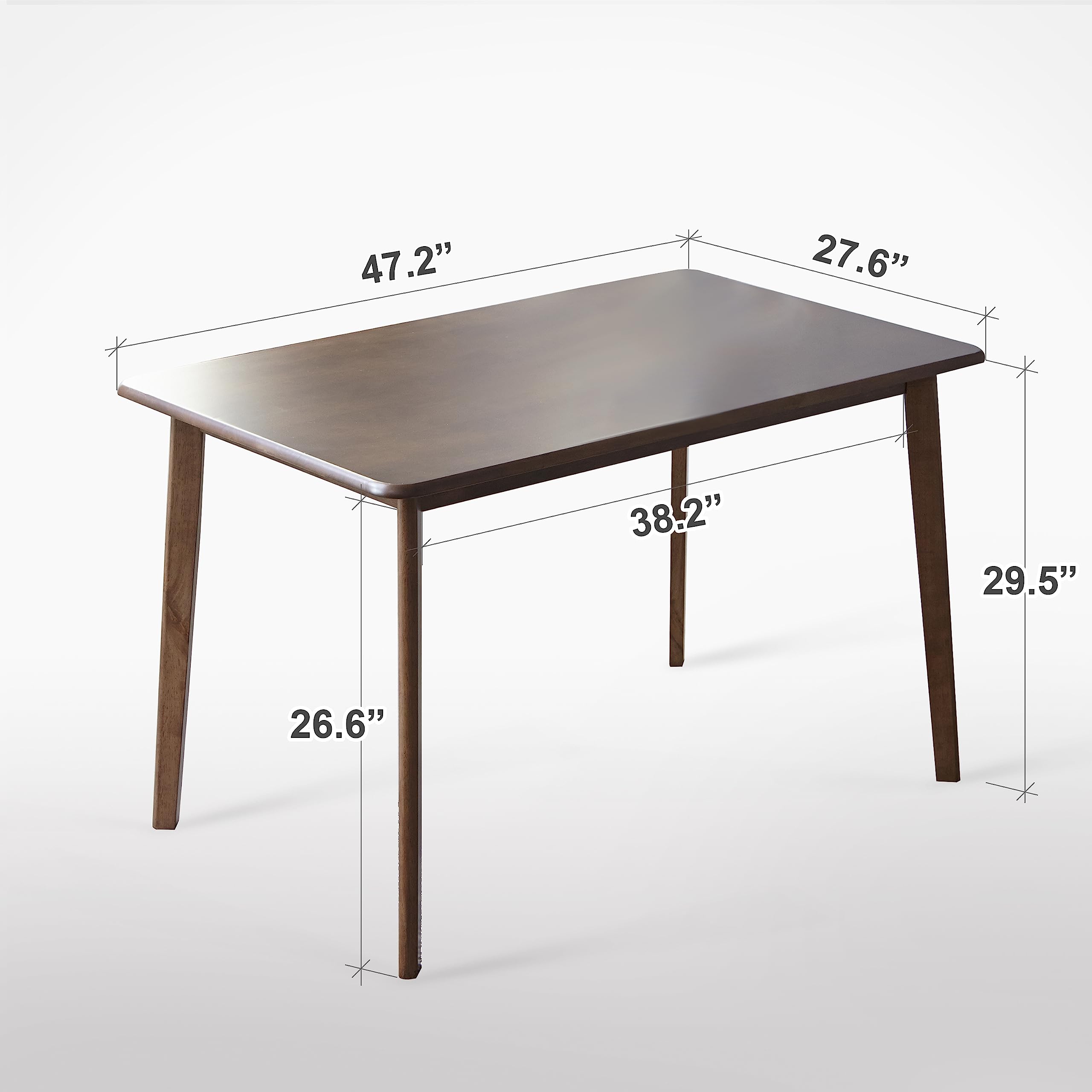 Snapklik.com : Livinia Canberra 47.2" Rectangular Wooden Dining Table ...
