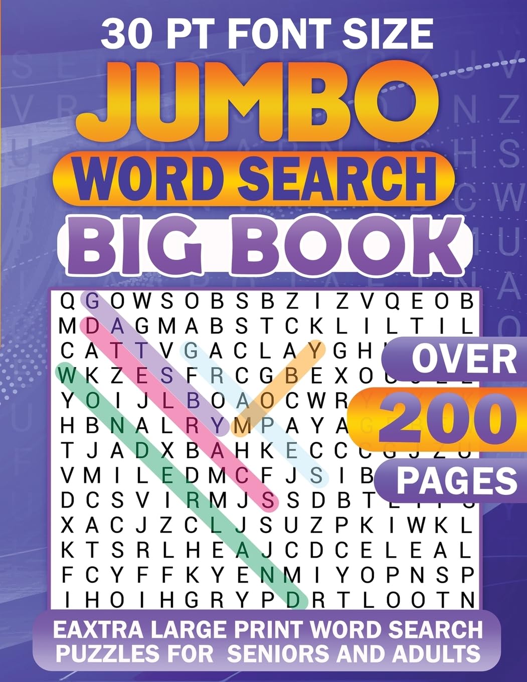 Jumbo Word Search: Big Book | 30 Pt Font Size: Fairyland Books ...