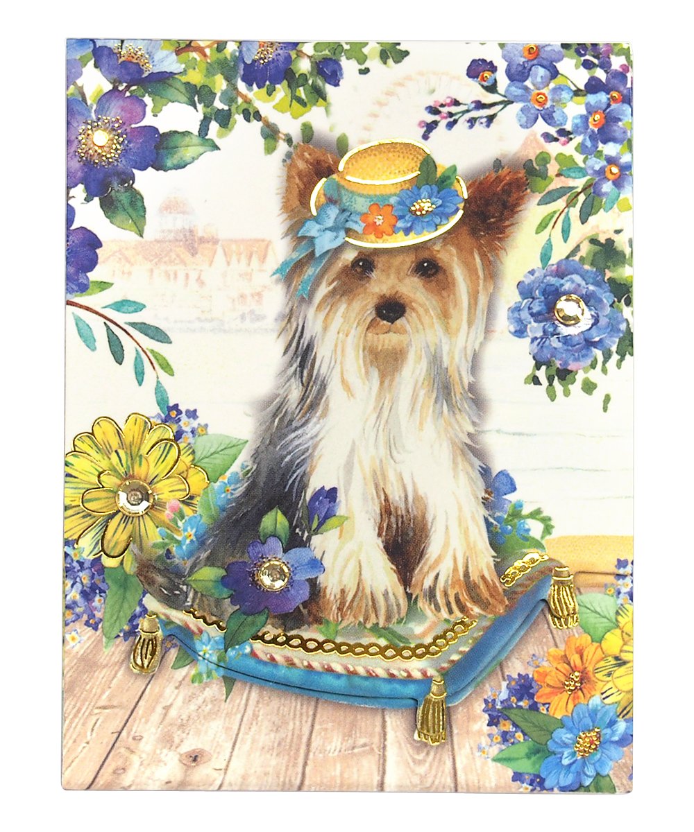 Amazon.com : Punch Studio Broadway Yorkie Pocket Notepad (42375 ...